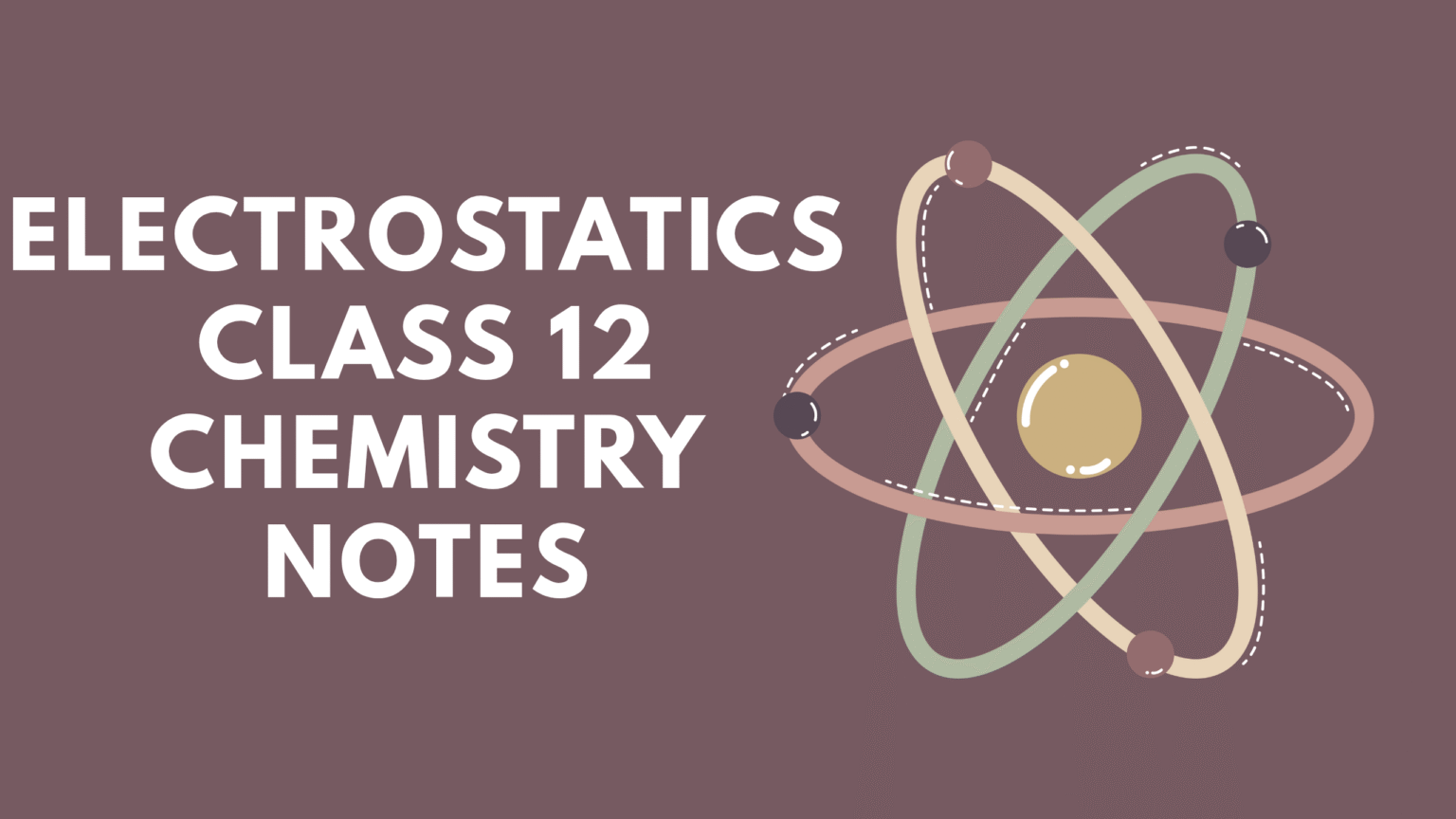 Electrostatics Class 12 Chemistry Notes | Complete Guide with MCQs ...