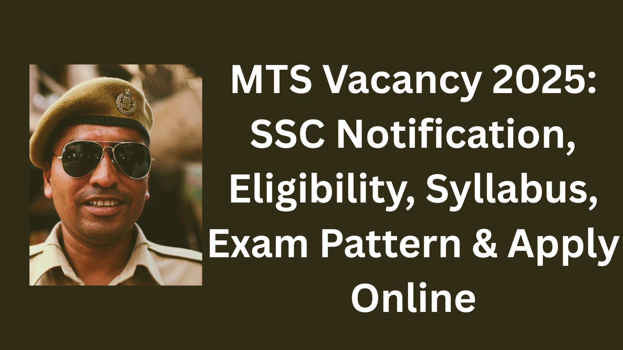 MTS Vacancy 2025: SSC Notification, Eligibility, Syllabus, Exam Pattern ...