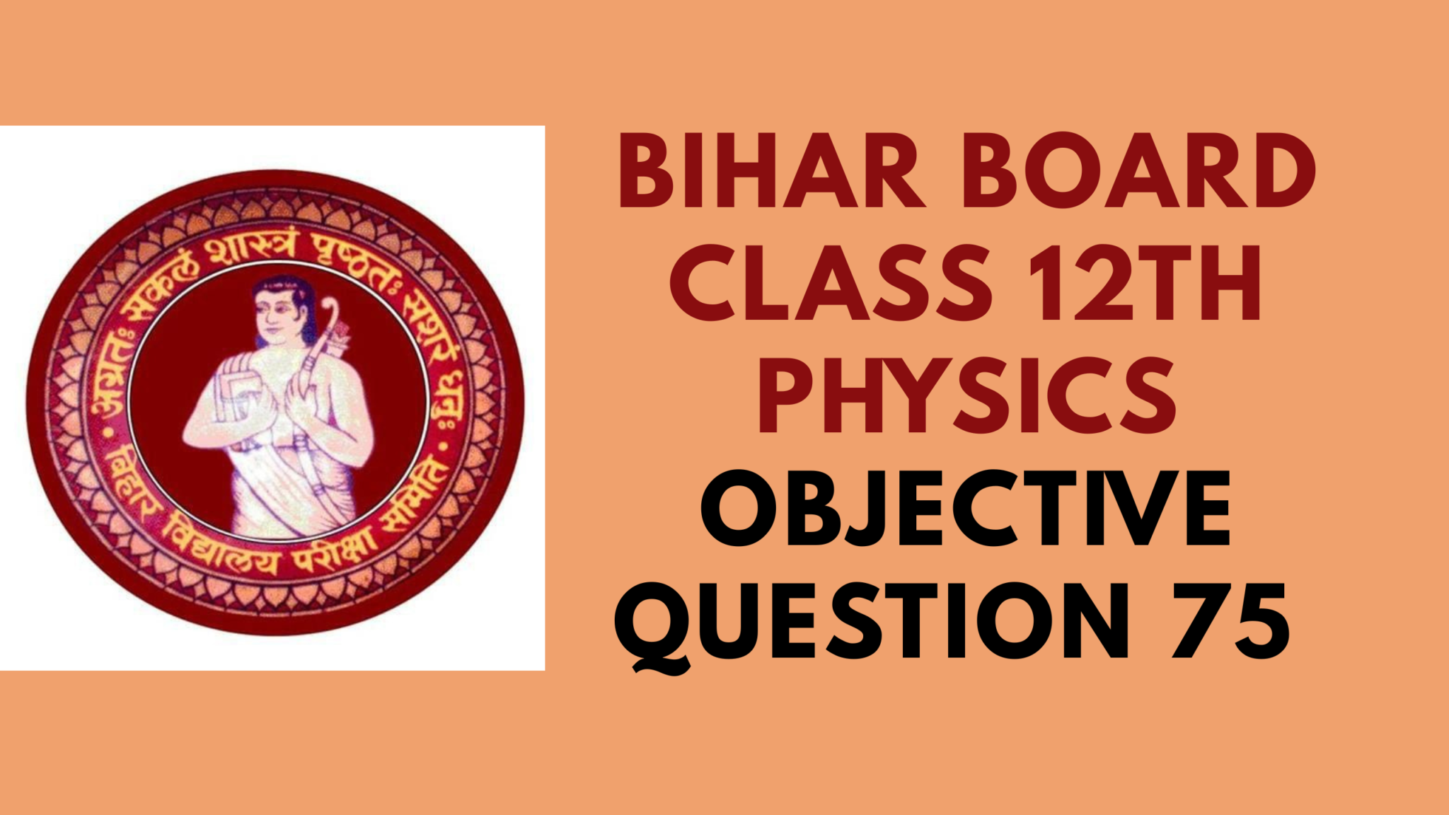 12th Physics Objective Question Bihar Board Bihar Board Physics ...